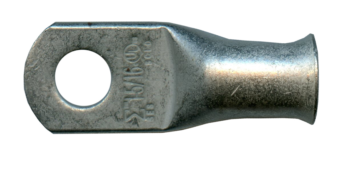 91046 5/16 Cable Lug Battery Terminal Ring 1 AWG Stud Size 5/16 Inch